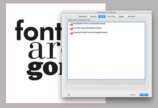 HOW TO OUTLINE FONTS IN A PDF - Highlander Training