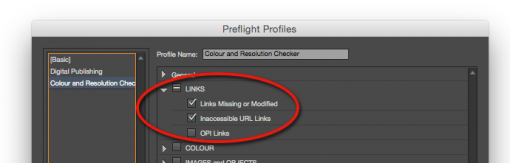 SETTING UP PREFLIGHTING IN INDESIGN - Highlander Training